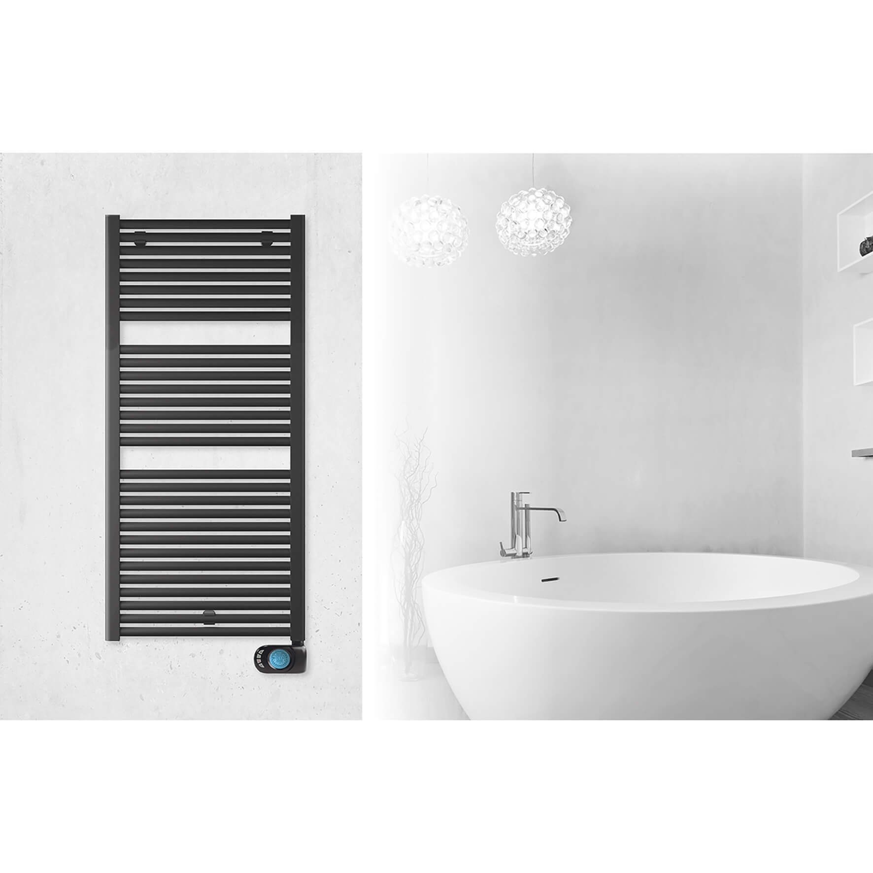 600x1600 - 700 W | Elektrische Handdoekradiator Zwart | BSXL